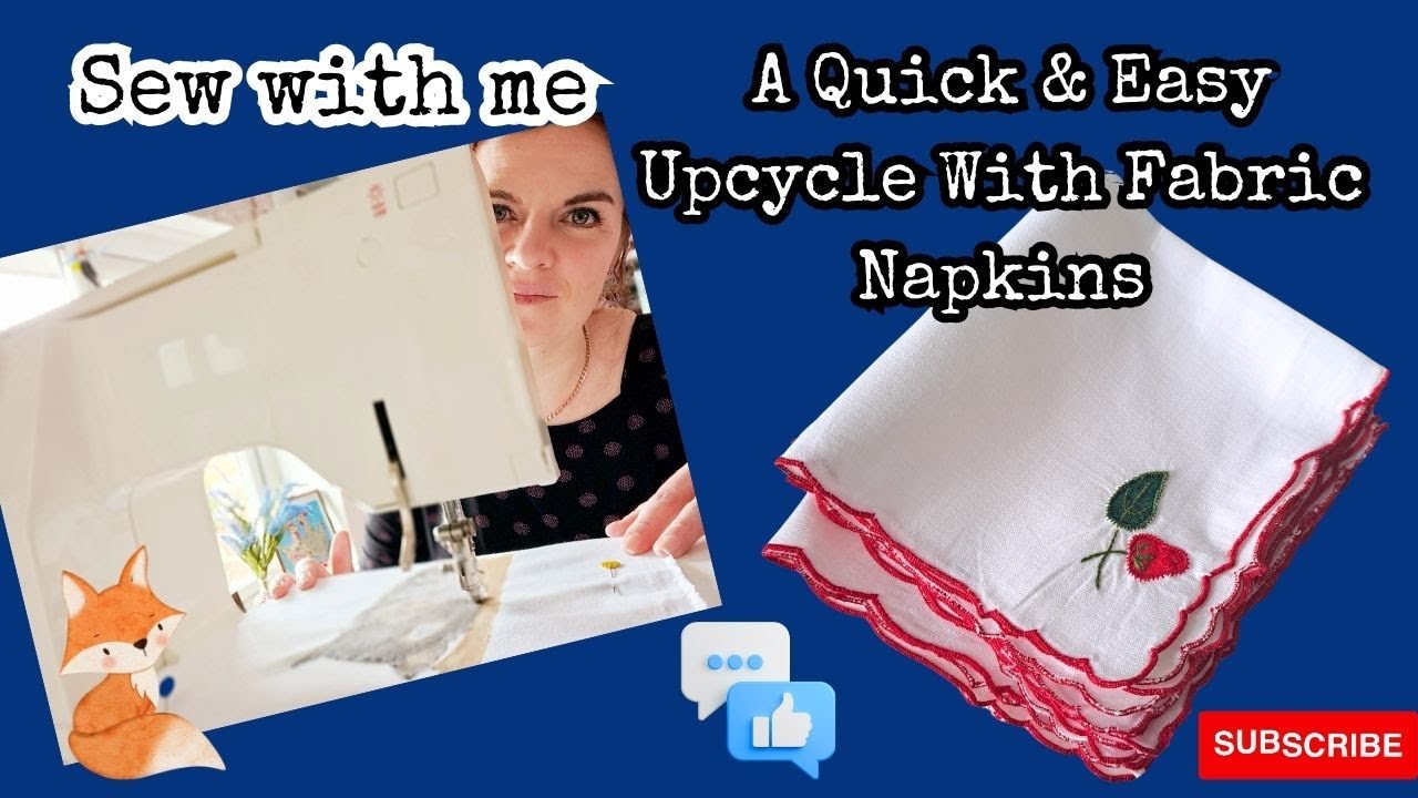 PART 2 Upcycling Fabric Napkins-Thrifting Finds-Charity Shop Finds ...
