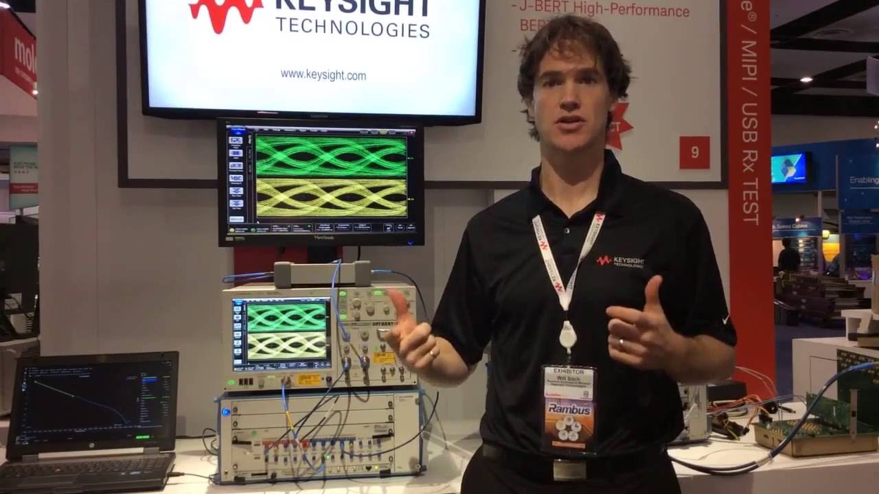 Keysight J-BERT M8020A- Adjustable ISI demo - YouTube
