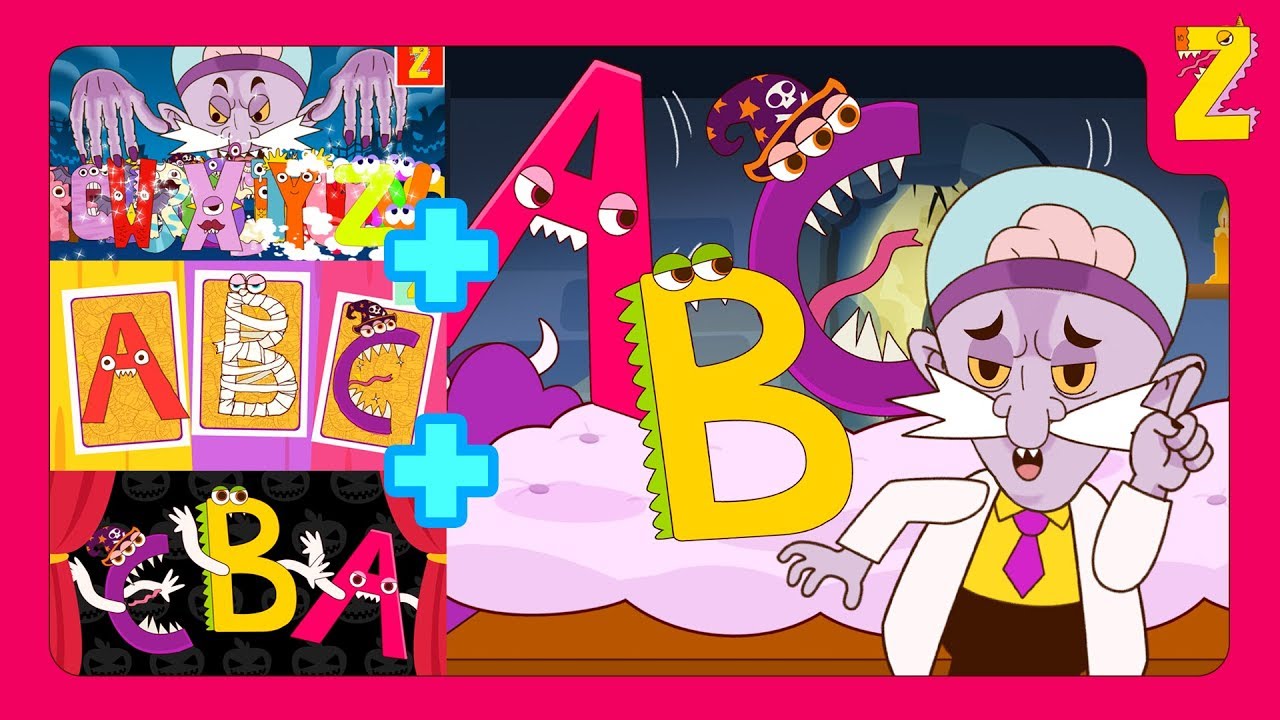 Monster Alphabets Jumping on the Bed l +more Funny Halloween ABC ...