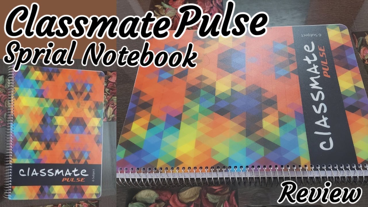 Classmate Pulse Soft Cover 6 Subject Spiral Binding Notebook Unboxing ...