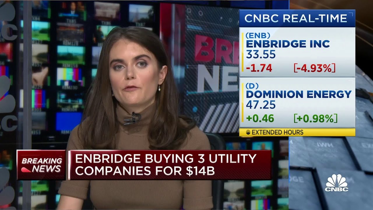 Enbridge buying three utility companies for $14 billion - YouTube
