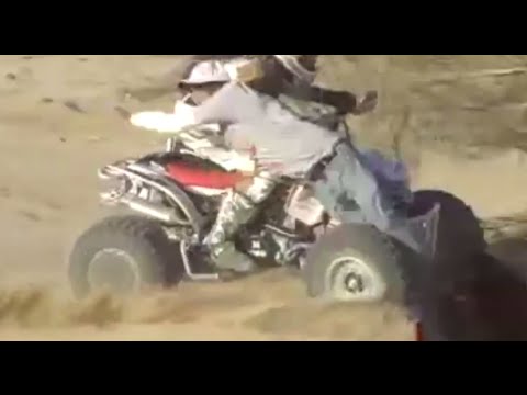 ATV VS DRUNK GUY fail - YouTube