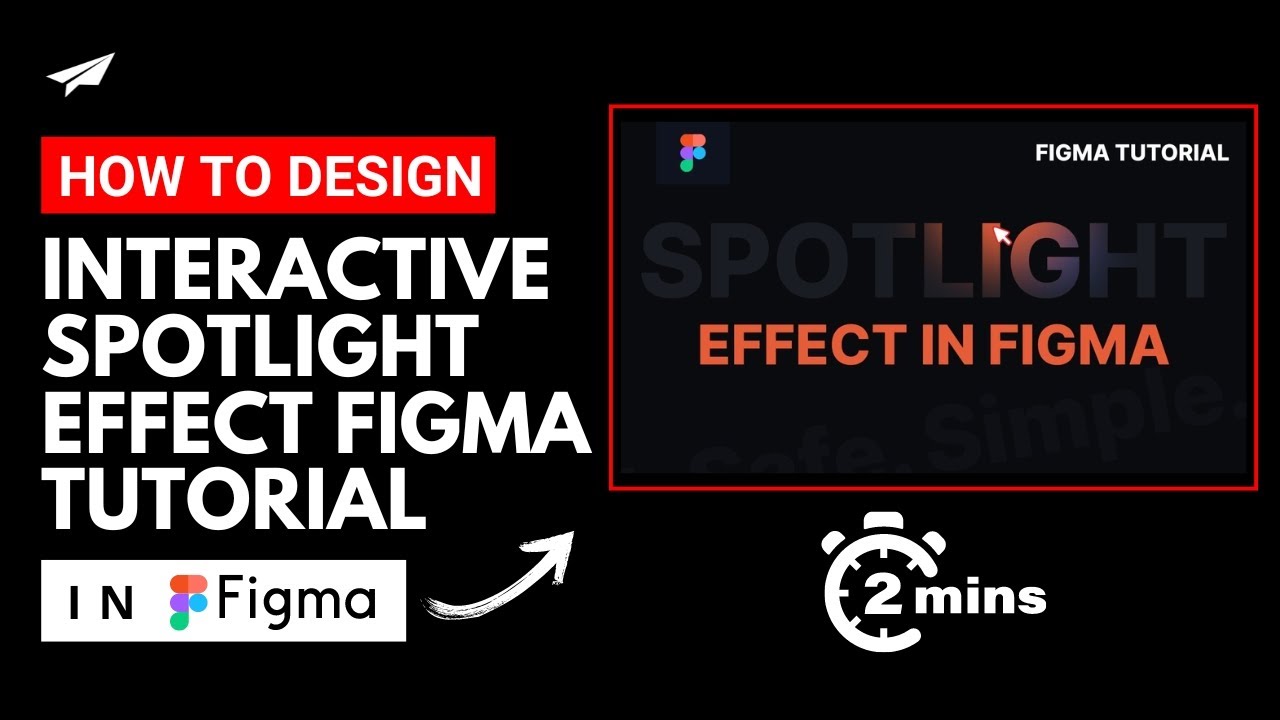 How to Design Interactive Spotlight Effect Figma Tutorial - YouTube
