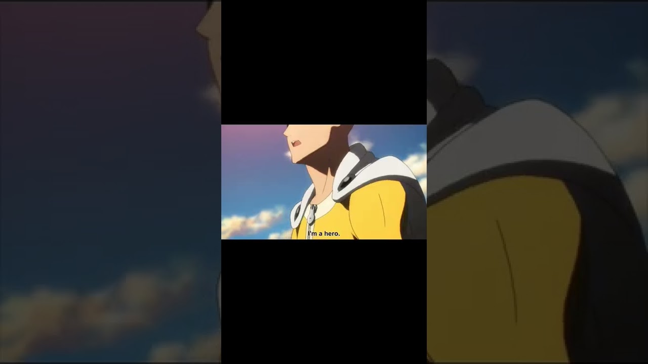 saitama punches meteor #onepunchman - YouTube