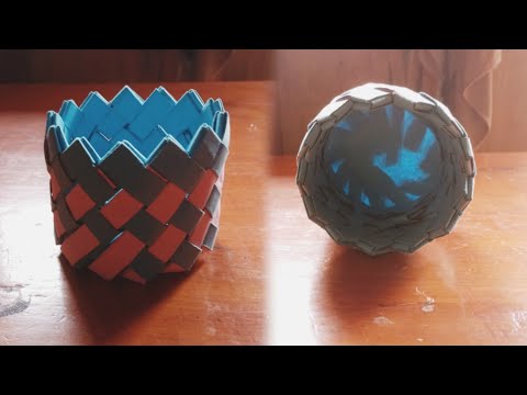 DIY/Easy Mini Paper BASKET / simple paper BASKET/HOW to make paper ...