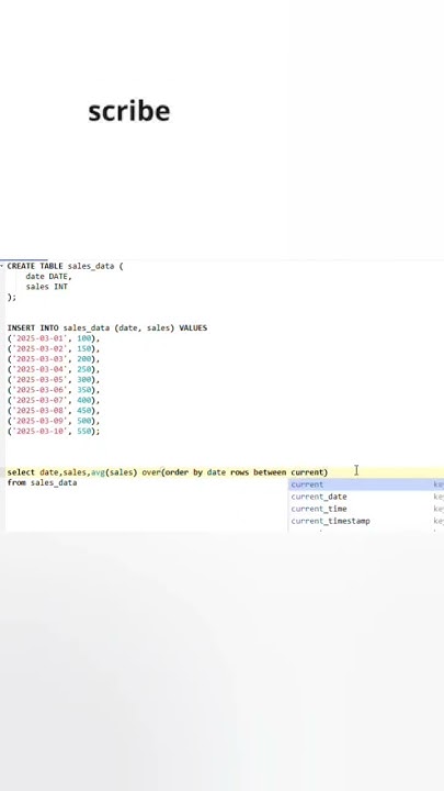 Rolling average in SQL. Day 5 of 99 days SQL challenge - YouTube