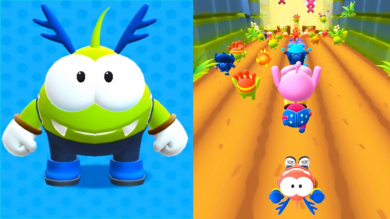 Om Nom Run game - 100 players and character customization Pt 7 - YouTube
