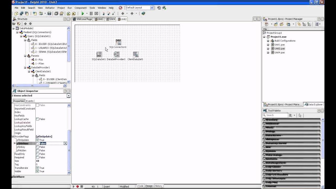 Criando uma aplicação em Delphi com usuário e senha com banco de dados ...