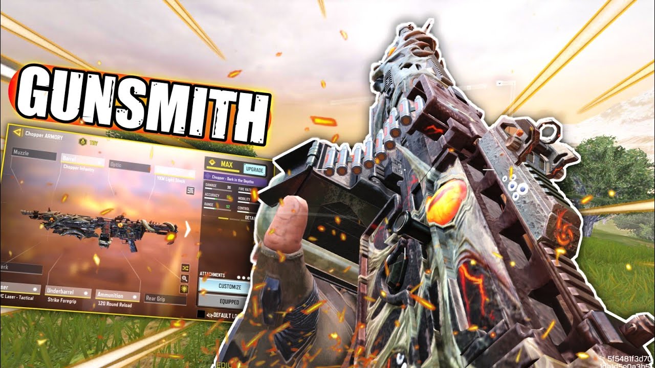 CHOPPER DARK IN THE DEPTHS GUNSMITH/LOADOUT IN COD MOBILE BATTLE ROYALE ...