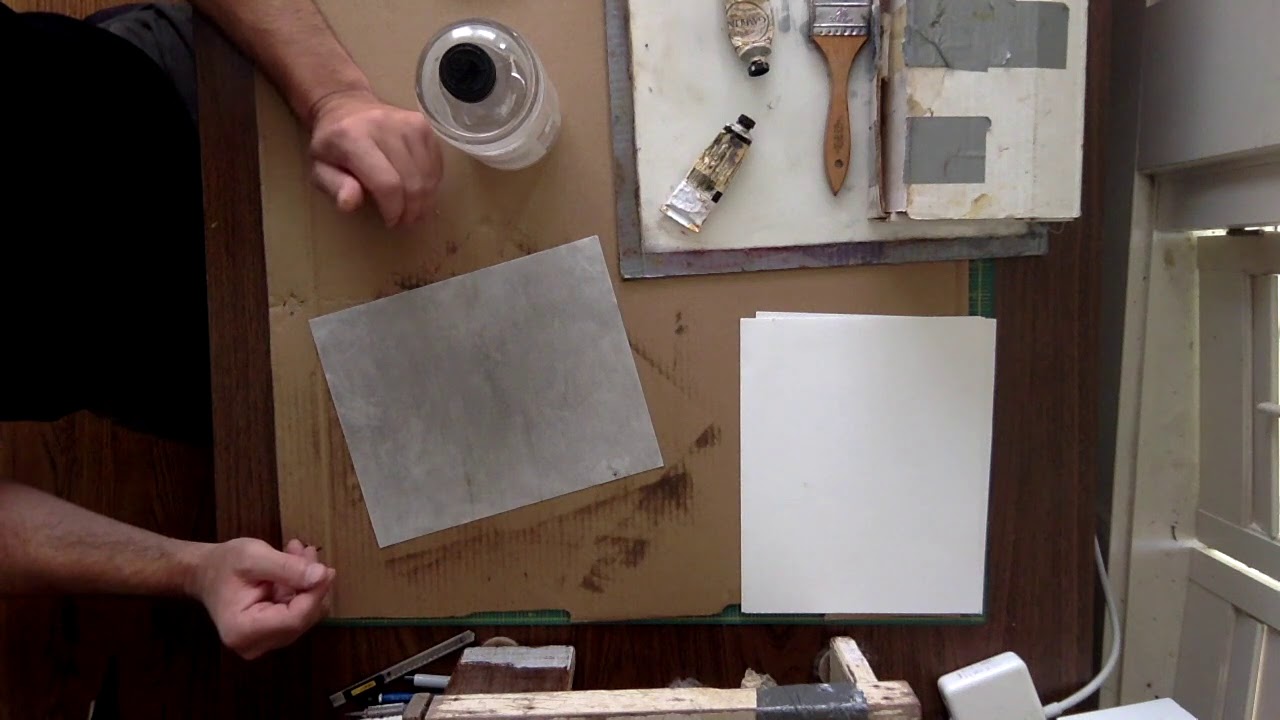 Canvas Staining Demo - YouTube