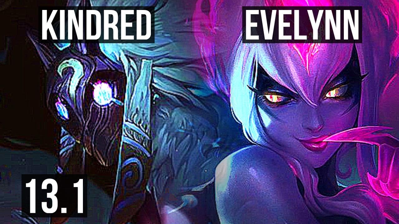 KINDRED vs EVE (JNG) | 18/3/13, Legendary, 1.1M mastery, 300+ games ...