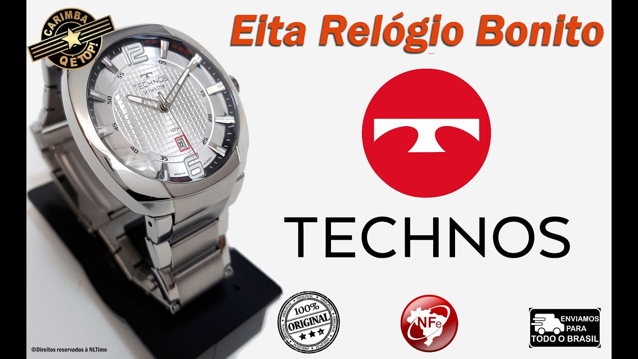 Relógio Masculino TECHNOS Skymaster 2115MWM/1K - YouTube