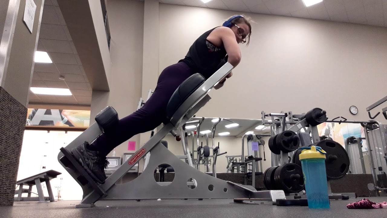 back extensions with plates - YouTube