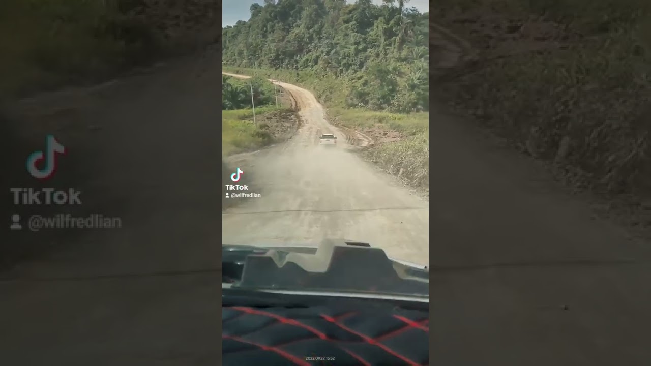 Long Banga to Miri Jalan Lapok. - YouTube