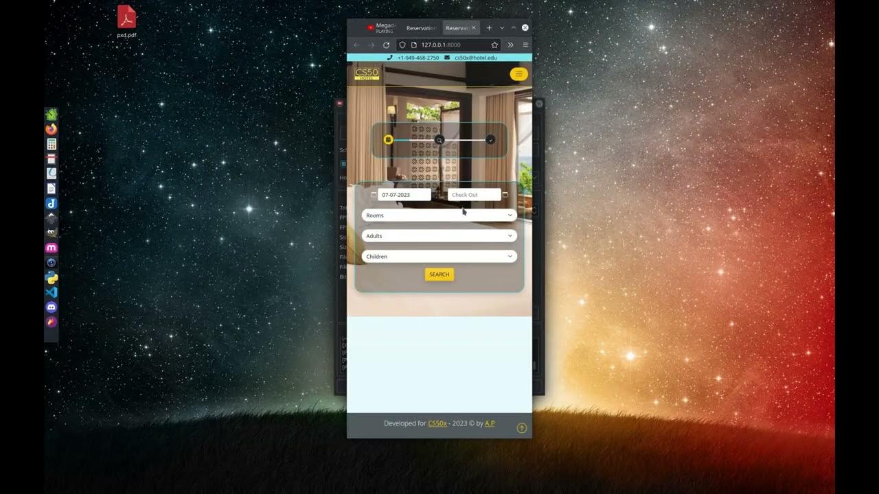 CS50x Final Project | A Hotel Booking Web app with Flask - YouTube