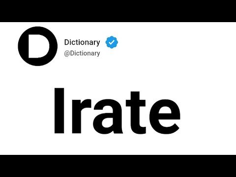 Irate Meaning In English - YouTube