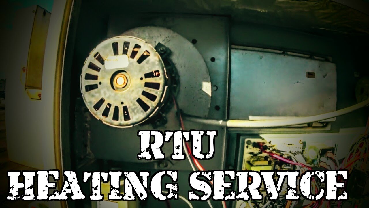 RTU heating service (Lennox gcs16) - YouTube