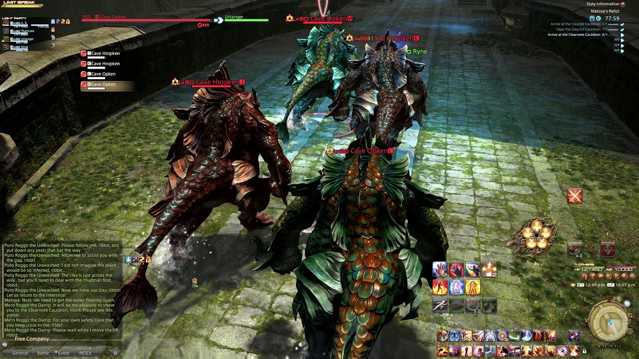 [PC] FFXIV - flank rear rear rear flank... Matoya's Relict Monk ...