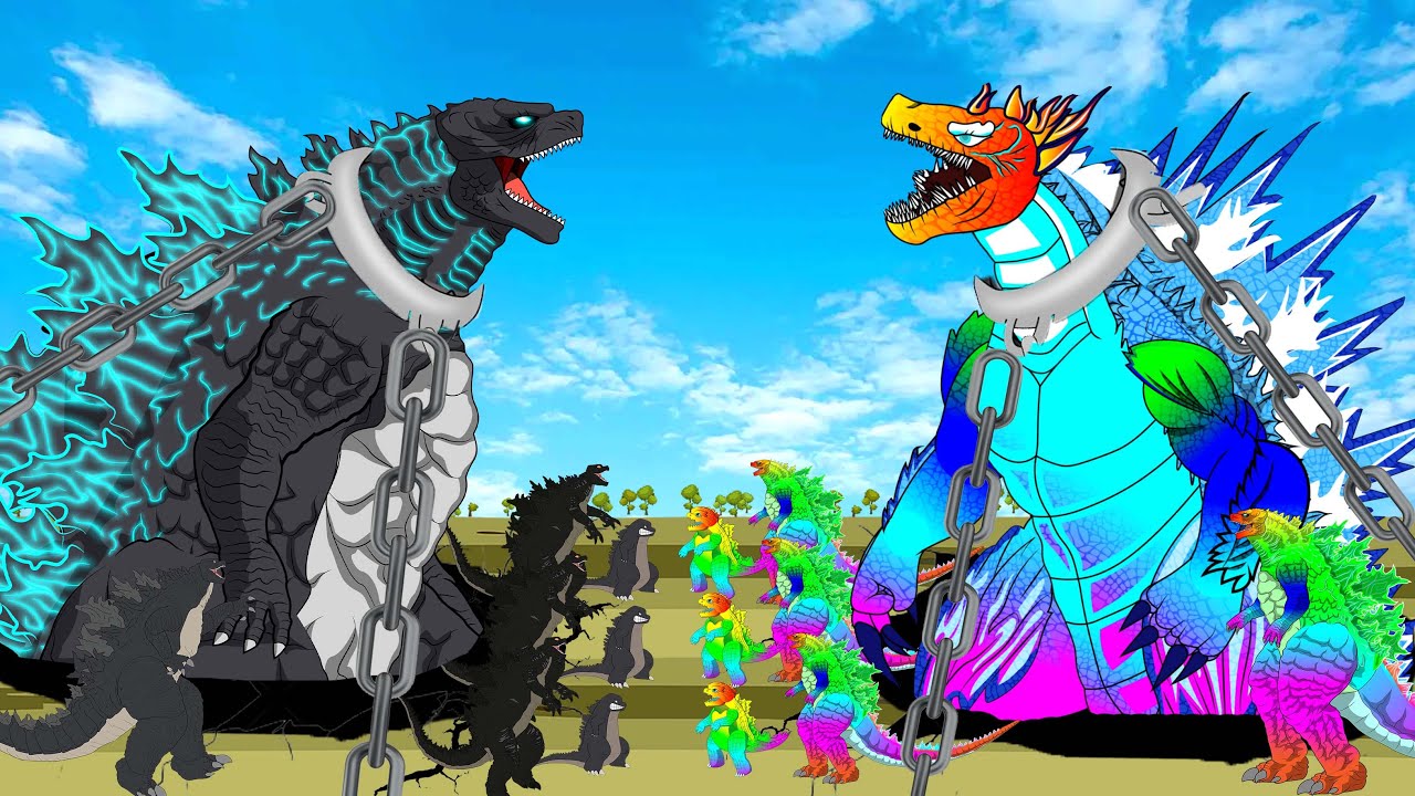 Evolution of Head Godzilla vs Head Shimo Radiation, Dinosaurs: Power ...