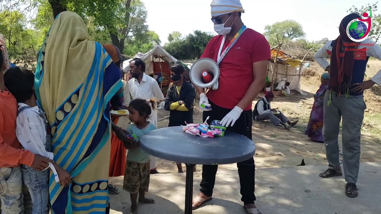 Bath Soap and Cloth Washing Soap Distribution Slums of Gwalior on 04/04 ...