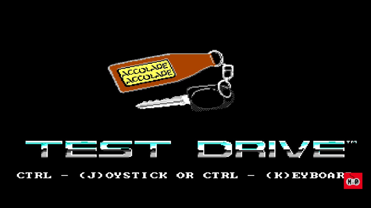 1987 DOS Test Drive Game Intro and Cars - YouTube