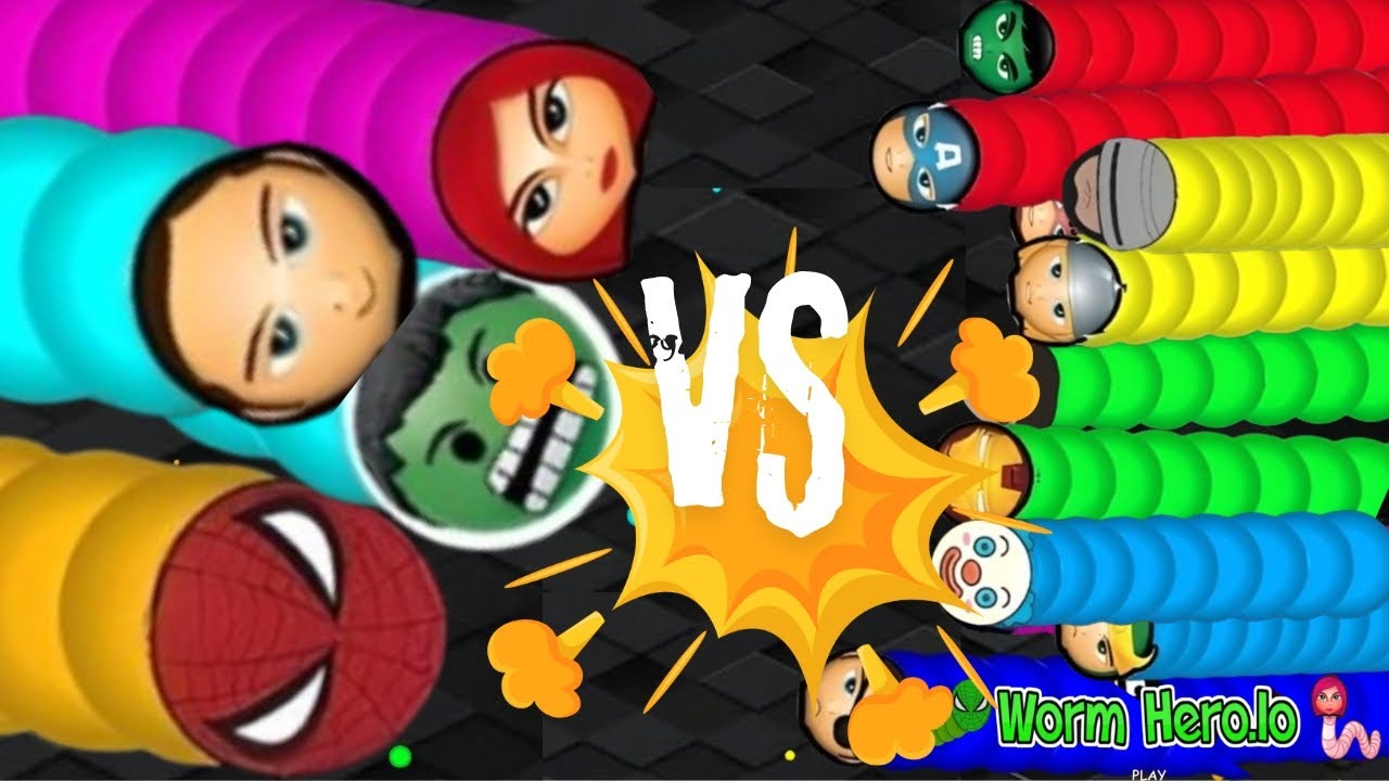 SUPERHERO MARVELS worm hero.io karakter Hulk,oikoyo,Spider-Man,Black ...