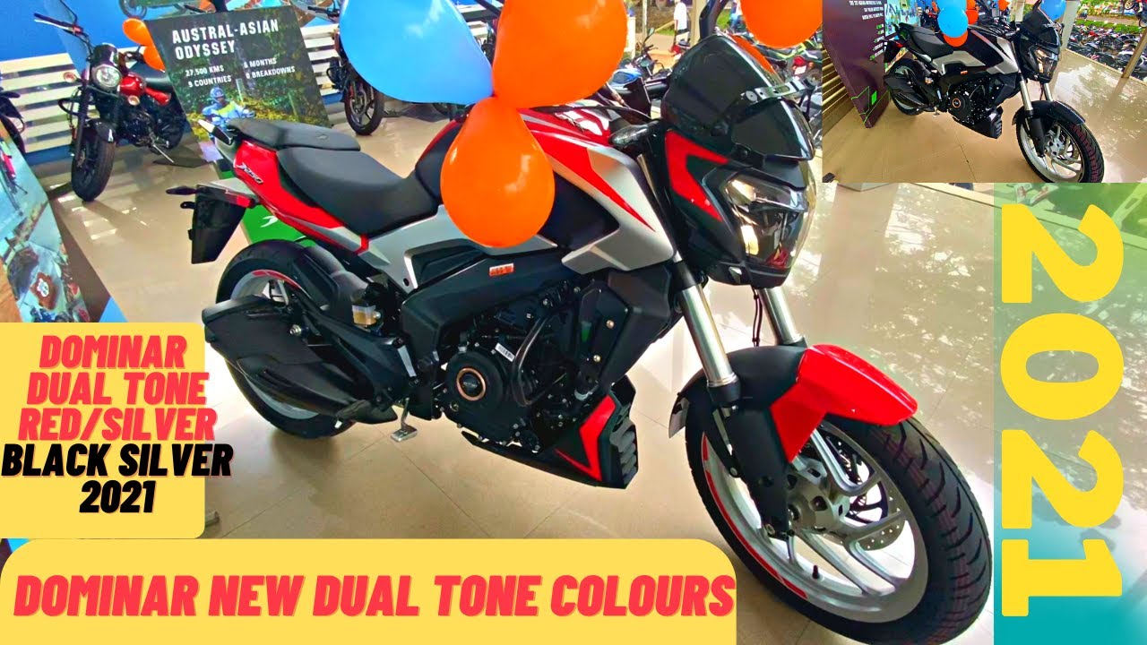 Dominar New Dual Tone Colors Launched | Red | Black | Silver - YouTube