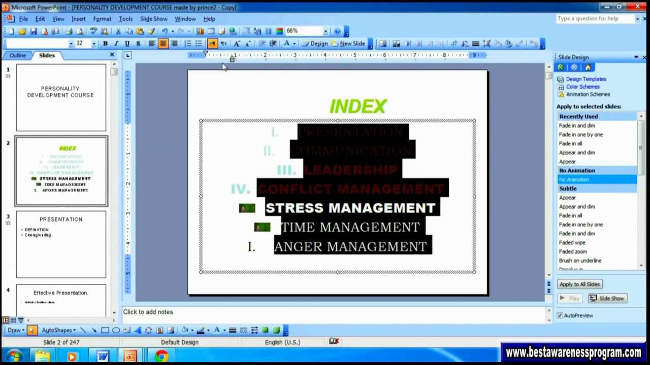 alignment option in powerpoint, format menu function alignment, text ...