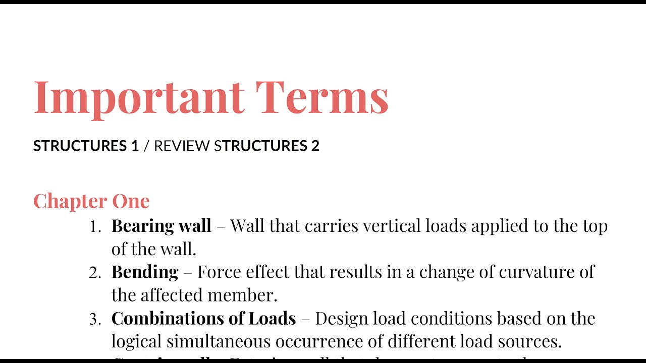 2 3 Important Terms - YouTube