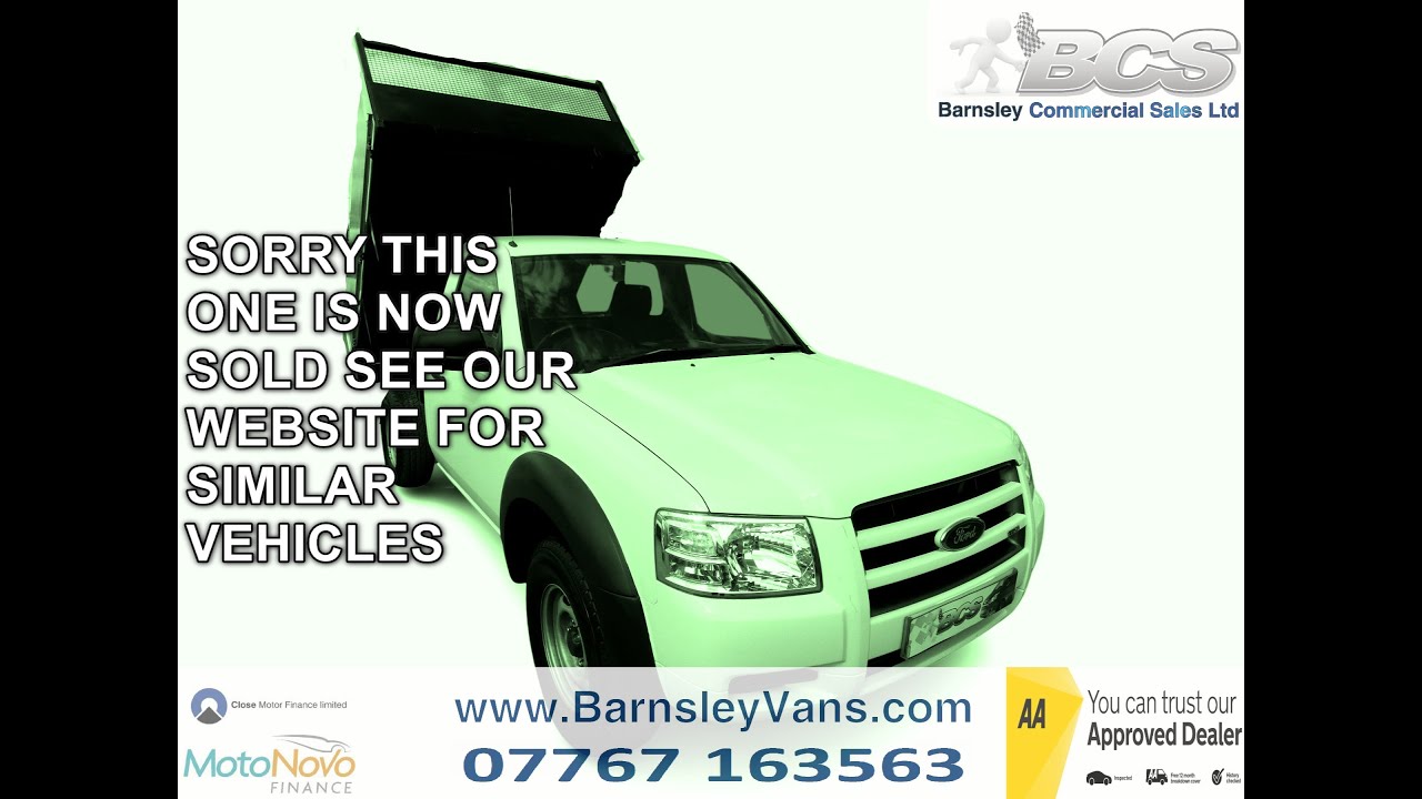 2008 58 FORD RANGER 2.5TDCI SINGLE CAB BRAND NEW TIPPING BODY TIPPER ...