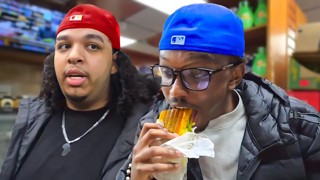 Trying Chopped Cheese for FIRST TIME.. ft ShamNYC - YouTube