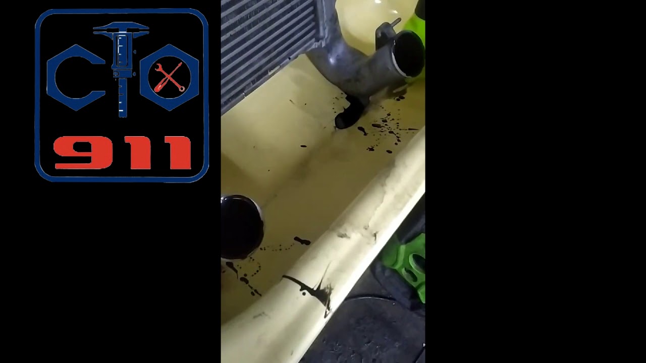 Чистка интеркулера грузовика Daf ( СТО 911 ) - YouTube