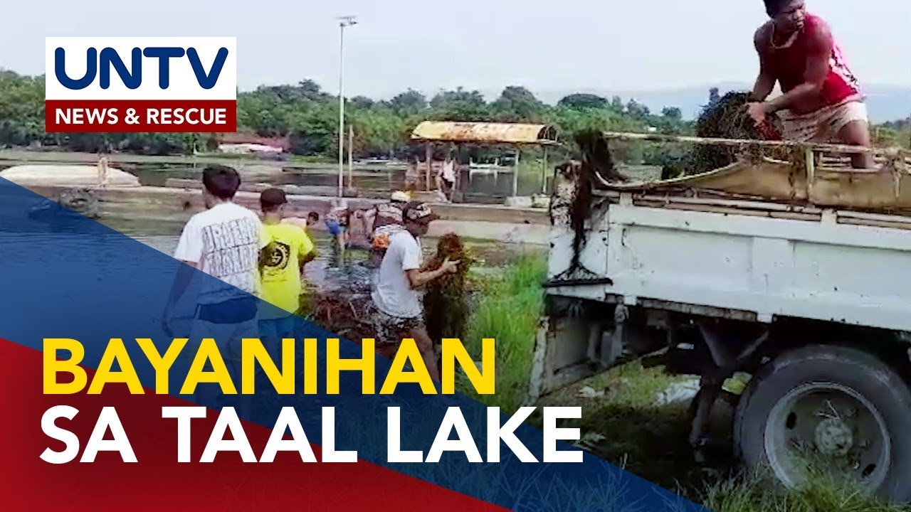 Mga residente sa Tanauan City, Batangas, nagtulong-tulong sa paglilinis ...
