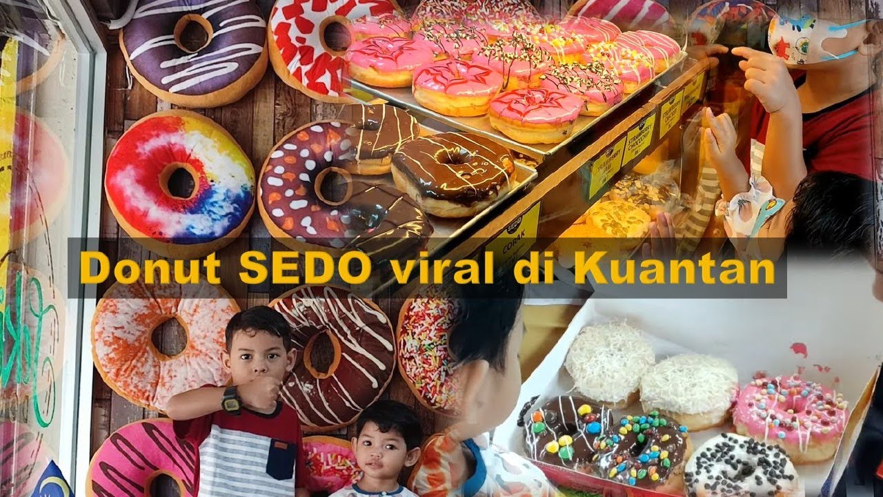 Donut BESAR Gebu..Cafe SEDO viral di Kuantan .. - YouTube