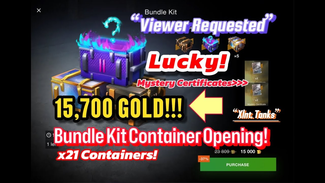 wot Blitz Crate Opening 15 Bundle Kit Container Opening x21 BIG GOLD ...