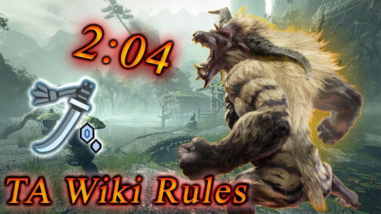 [MHR:SB] LS | Furious Rajang - 2:04 | TA Wiki Rules - Solo - YouTube