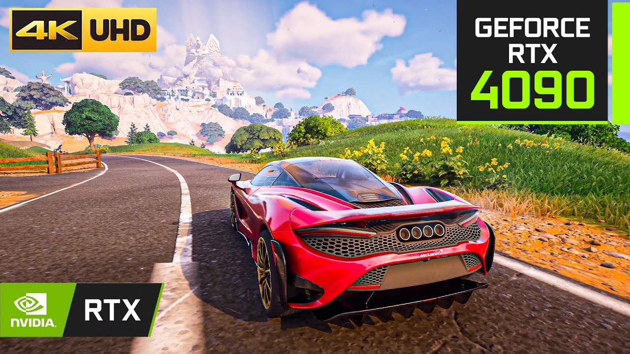 Fortnite : RTX 4090 + 7800X3D ( 4K Ultra Settings RTX ON ) - YouTube
