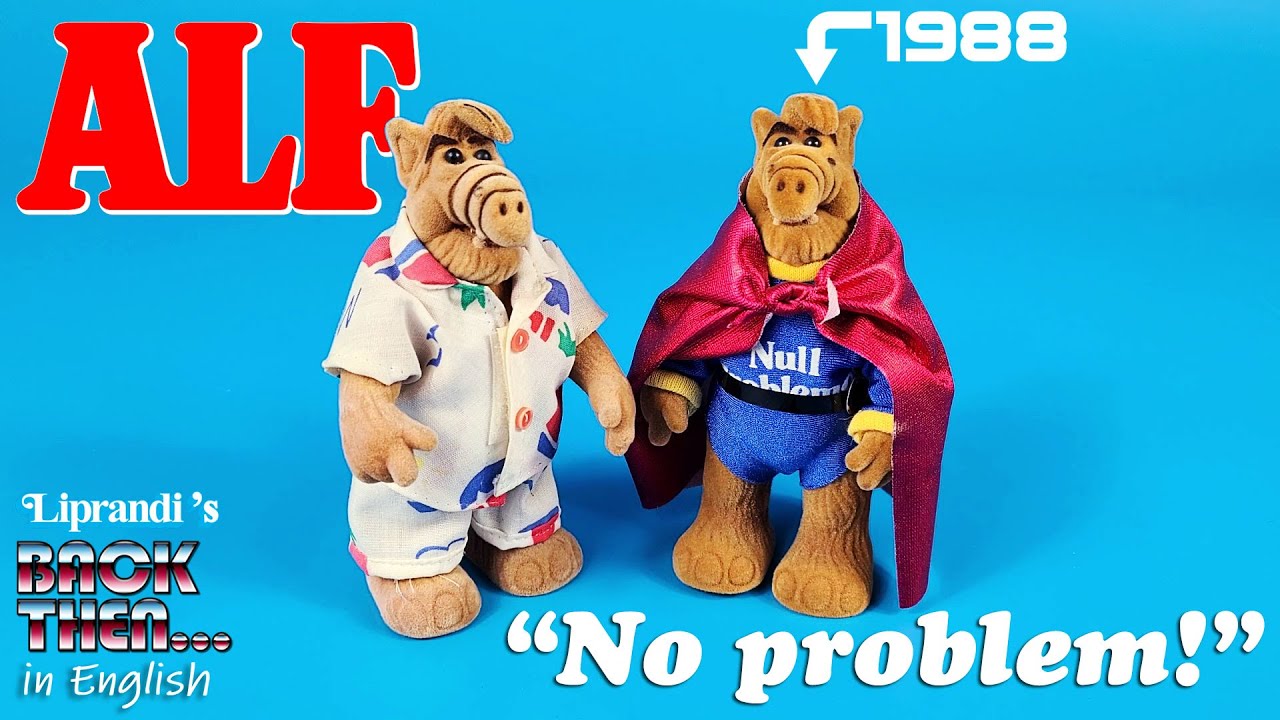 ALF NO PROBLEM VINTAGE ACTION FIGURES - SIMBA 1988 - BACK THEN ENGLISH ...