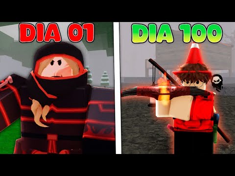 SOBREVIVI 100 DIAS COMO FIRE BANDIT NO 99 NOITES NA FLORESTA