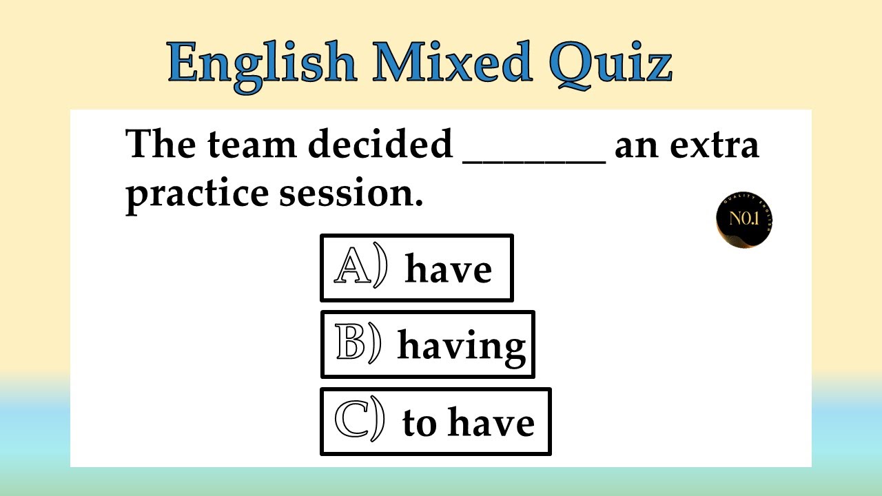 Mixed Grammar Test | English Grammar Quiz | Challenge Your English ...