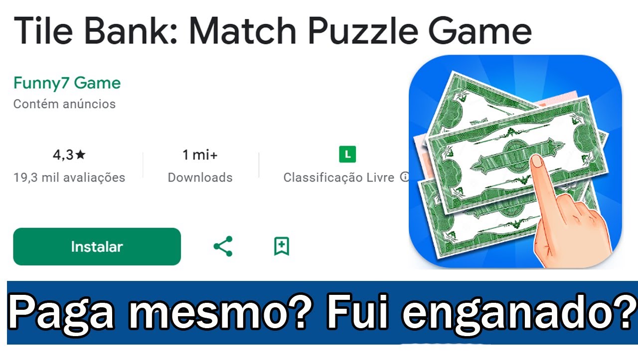 Tile Bank: Match Puzzle Game É confiável? Paga mesmo? Confira - YouTube