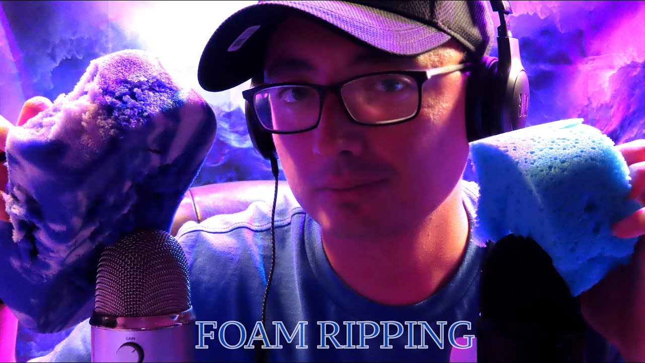ASMR Intense Foam Ripping Deep In Your Ears For Sleep - YouTube