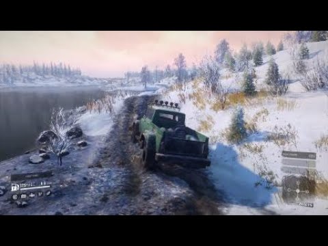 SnowRunner - International Loadstar 1700 Test Drive in White Valley ...