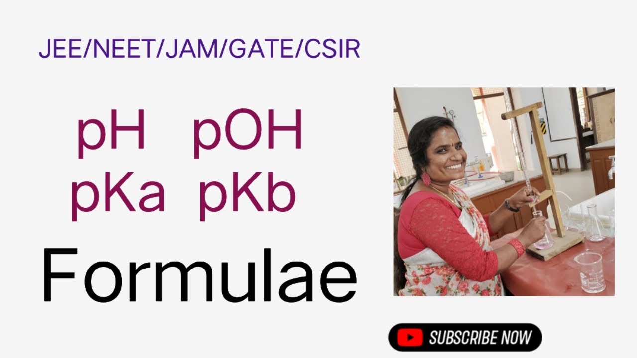 pH pOH pKa pKb Formulae - YouTube