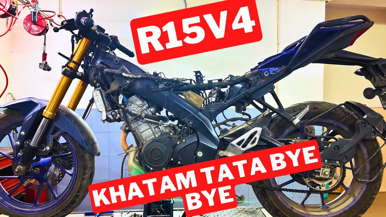 R15v4 ko Poora Khol Diya | Major Service of Yamaha R15v4 - YouTube