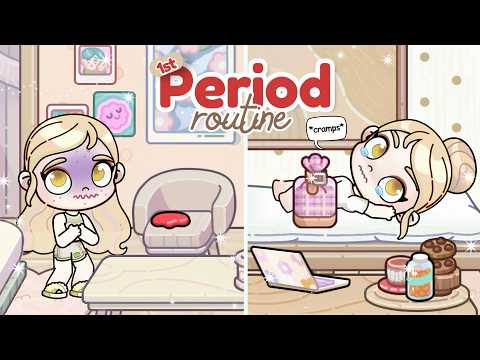 Taking Care My Daughter 💕🩸 First Period, Heating Pad, Making Cookies | Avatar World