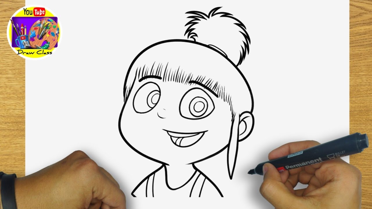 HOW TO DRAW AGNES FROM DESPICABLE ME 4 - YouTube
