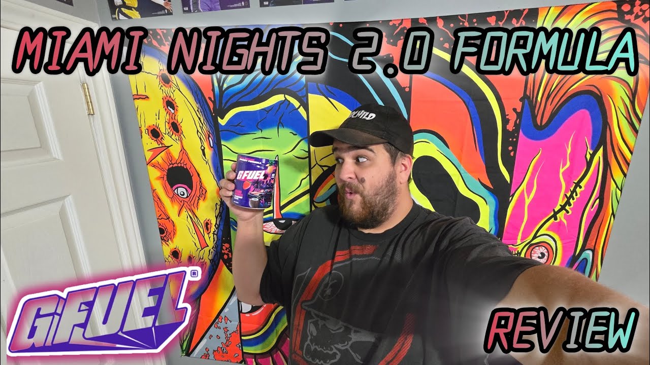 'NEW' GFUEL MIAMI NIGHTS 2.0 - TASTE TEST & REVIEW #GFUELNEWERA - YouTube