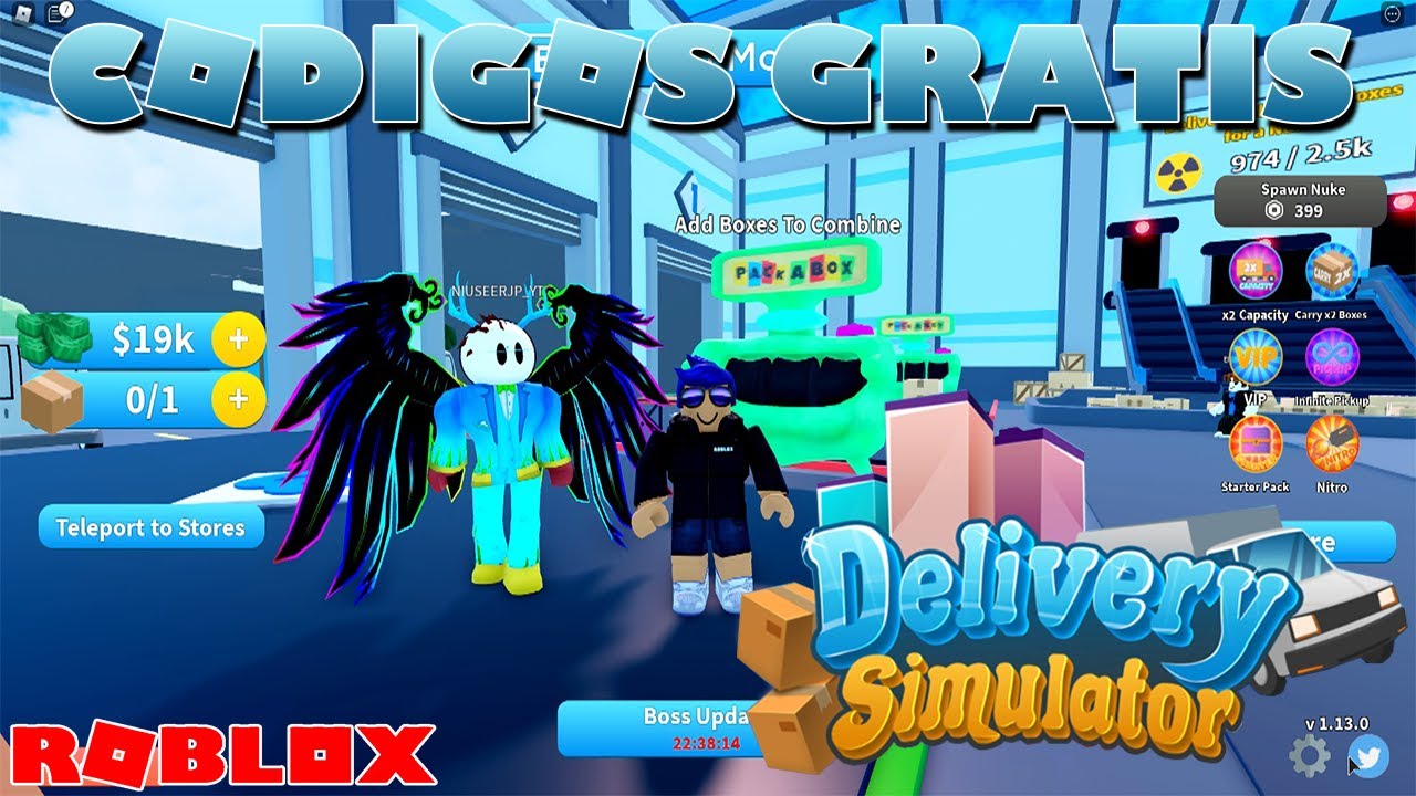 📦 NUEVO CODIGO DE DELIVERY SIMULATOR ROBLOX 📦 6.5K PAVAZOS GRATIS 📦 ...
