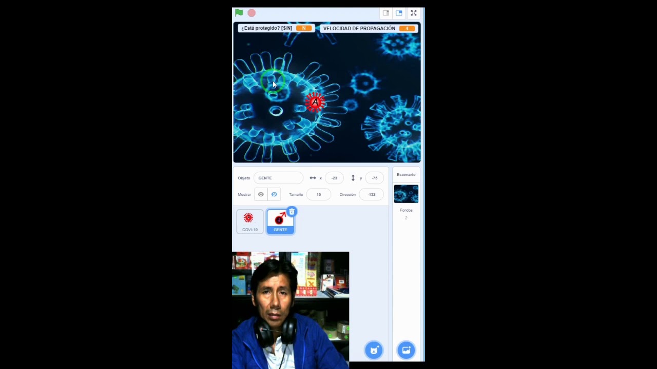 INSTRUCCIONES PARA CREAR CONTAGIO COVID-19 EN SCRATCH - YouTube